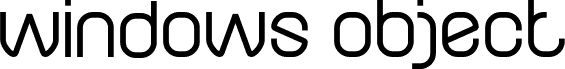 WINDOWS OBJECT-Hollow font | Fonts2u.com