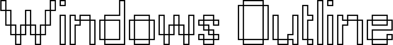 Windows Outline font | Fonts2u.com