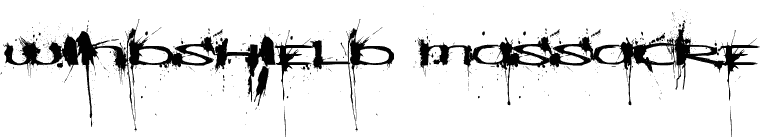 Windshield Massacre font | Fonts2u.com