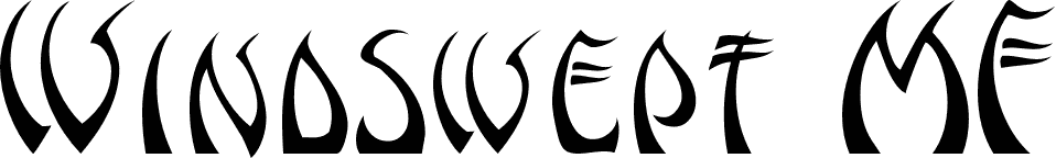 Windswept MF font | Fonts2u.com