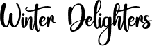 Winter Delighters Italic font | Fonts2u.com