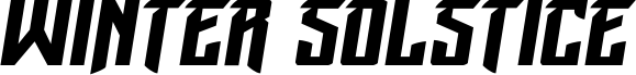Winter Solstice 字体 | Fonts2u.com