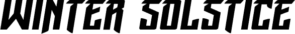 Winter Solstice font | Fonts2u.com