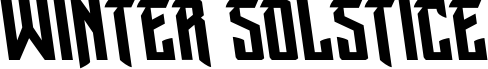 Winter Solstice font | Fonts2u.com