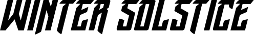 Winter Solstice 3D font | Fonts2u.com