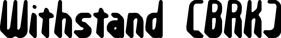 Withstand -BRK- font | Fonts2u.com