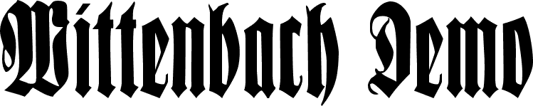 Wittenbach Demo font | Fonts2u.com