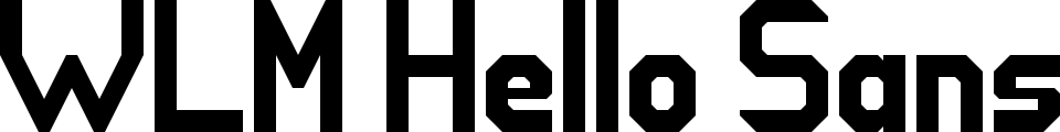 WLM Hello Sans Regular font | Fonts2u.com
