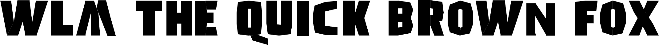 WLM The Quick Brown Fox font | Fonts2u.com