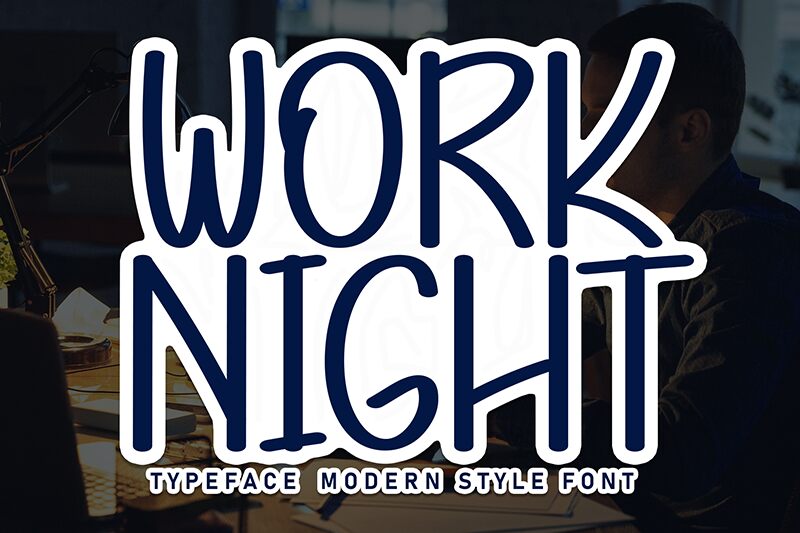 Work Night police | Fonts2u.com