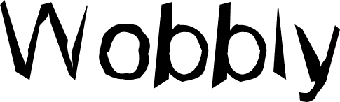 Wobbly - normal font | Fonts2u.com