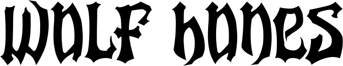 wolf bones font | Fonts2u.com