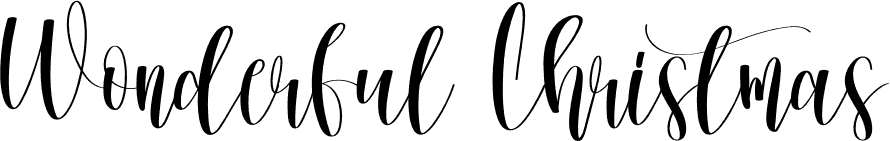 Wonderful Christmas font