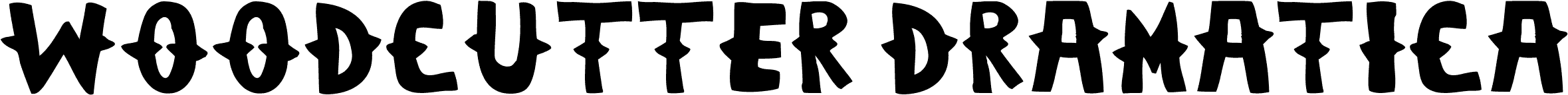 Woodcutter Dramatica font | Fonts2u.com