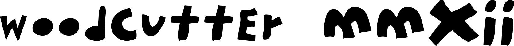 woodcutter MMXII font | Fonts2u.com