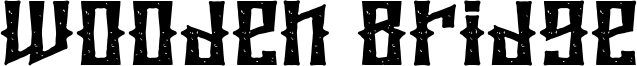 Wooden Bridge font | Fonts2u.com