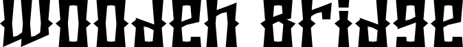 Wooden Bridge Texture font