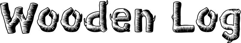 Wooden Log font | Fonts2u.com