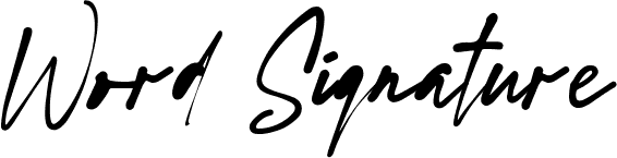 WordSignature font
