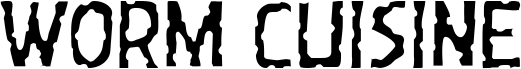 Worm Cuisine 3D font | Fonts2u.com
