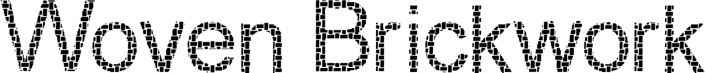 Woven Brickwork font | Fonts2u.com