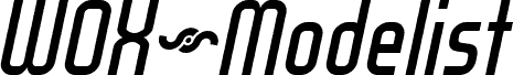 WOX~Modelist Bold Demo font