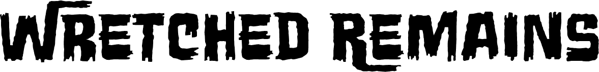 Wretched Remains BB font | Fonts2u.com