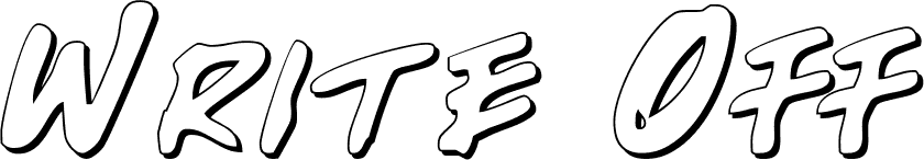 Write Off Outline font | Fonts2u.com