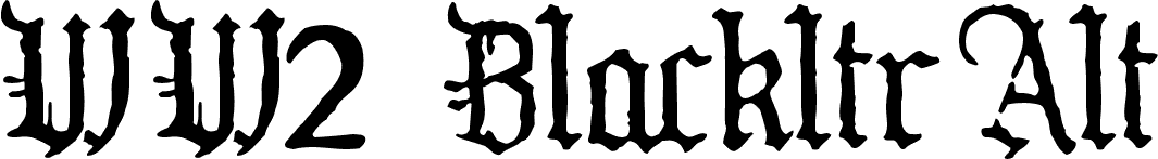 WW2 BlackltrAlt HPLHS font
