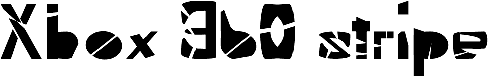 Xbox 360 stripe Schriftart