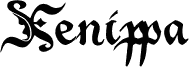 Xenippa шрифт