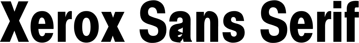 Xerox Sans Serif Narrow Bold font
