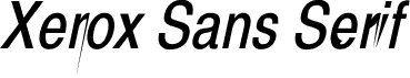 Xerox Sans Serif Wide Bold font | Fonts2u.com