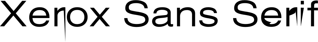 Xerox Sans Serif Wide font