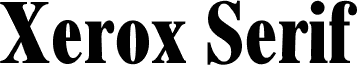 Xerox Serif Wide Bold font