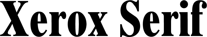 Xerox Serif Narrow Bold font