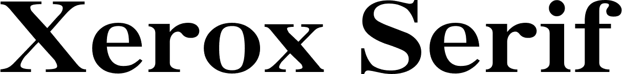 Xerox Serif Wide Bold font