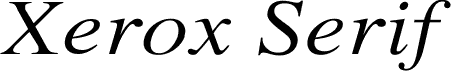 Xerox Serif Wide Bold font