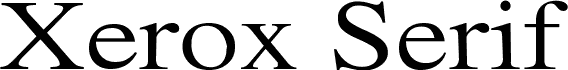Xerox Serif Wide Bold font