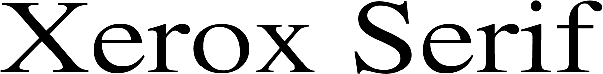 Xerox Serif Wide font