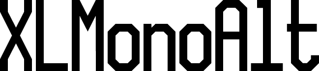 XLMonoAlt Regular font | Fonts2u.com