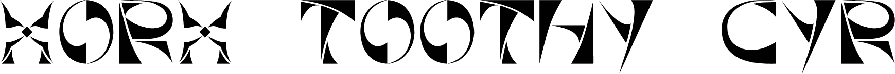 Xorx_Toothy Cyr font | Fonts2u.com