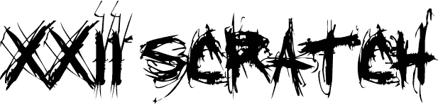 XXII SCRATCH font
