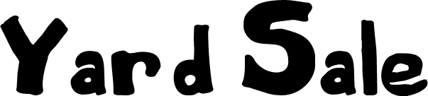 Yard Sale Regular font | Fonts2u.com