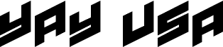 YAY USA Outline Regular font | Fonts2u.com