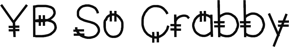 YBSoCrabby font | Fonts2u.com
