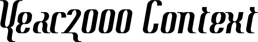 Year2000 Context Regular font | Fonts2u.com