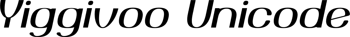 Yiggivoo Unicode Italic font | Fonts2u.com