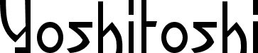 Yoshitoshi font | Fonts2u.com