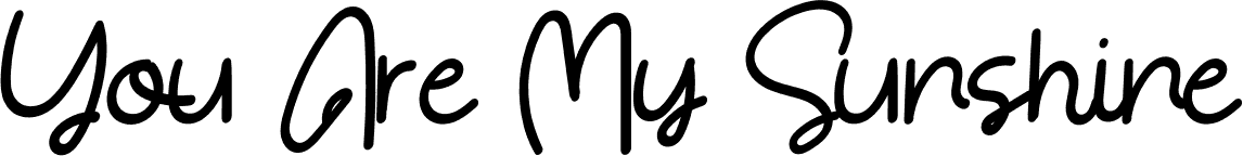 You Are My Sunshine font | Fonts2u.com